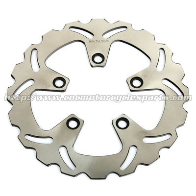Rear Motorcycle Brake Disc Rotor Kawasaki ZX7R ZXR 750 Heat Treatment 5 Holes
