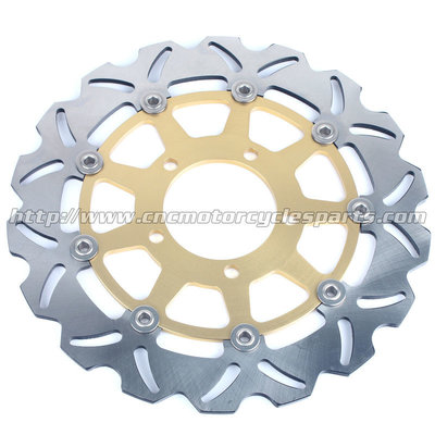 300mm Motorcycle Brake Disc Rotors For Street Bike ER6N VERSYS 650 Black Gold Aluminium