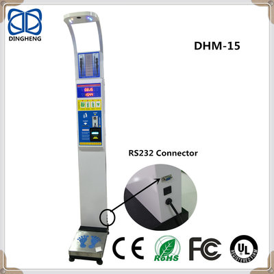 DHM-15 Coin-operated and Cash Ultrasonic Height and Weight scale Multiple Function Weight Bench with Height