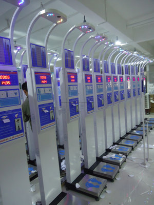 DHM-15 Weighing Scale Weighing Equipment Height Sensor Functions with Coin Slot/Coin Operated