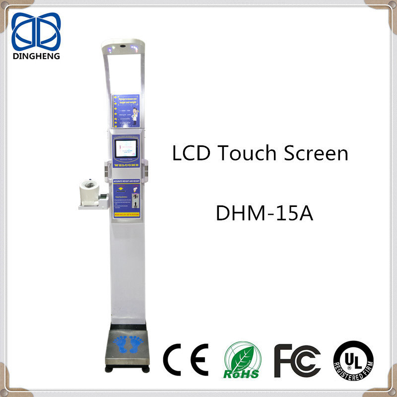 Blood pressure and Fat Coin-operated Ultrasonic Electronic Height and Weight Body Fat Scale balance DHM-15A