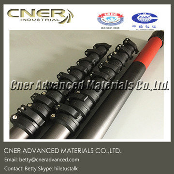 Carbon fibre telescopic pole for window cleaning pole