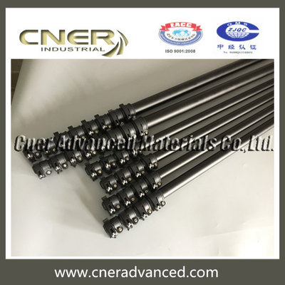 Carbon fibre water fed window cleaning pole extendable with clamps available