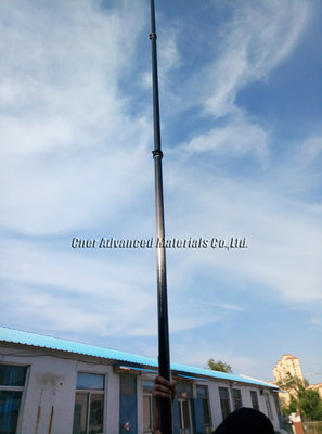 High stiffness 45 feet carbon fibre telescoping tube for water fed pole with clamp