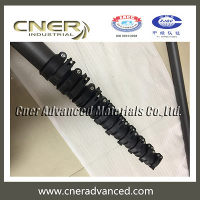 Telescopic carbon fiber pole,extension pole,telescopic carbon fiber tube with clamps