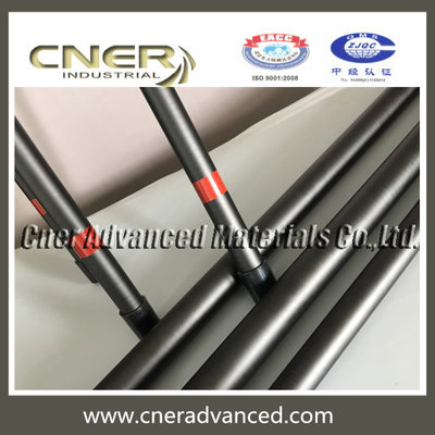 High stiffness 35 feet carbon fibre telescoping tube for water fed pole with clamp, high reach telescopic pole