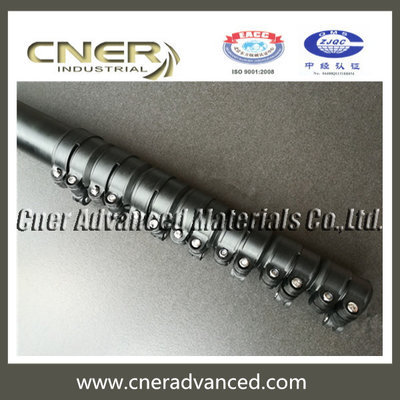High stiffness 20 feet carbon fiber telescopic pole, cfrp telescoping tube for window cleaning, extension pole