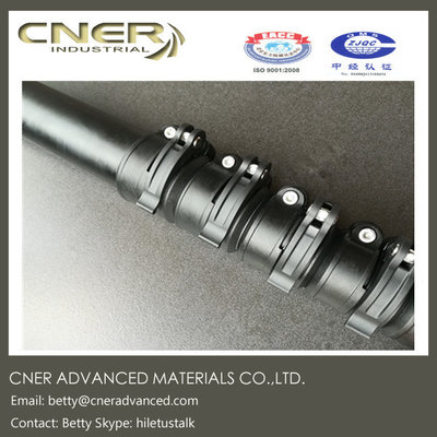 Pure carbon fiber 35 feet telescopic pole with scratch matte finish, telescopic pole for water fed window cleaning pole