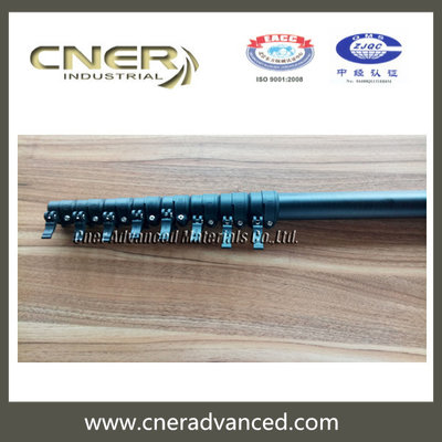 Pure carbon fiber 30 feet telescopic pole with scratch matte finish, telescopic pole for water fed window cleaning pole
