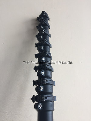 Pure carbon fiber 36 feet telescopic pole with scratch matte finish, telescopic pole for water fed window cleaning pole