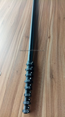 Pure carbon fiber 37 feet telescopic pole with scratch matte finish, telescopic pole for water fed window cleaning pole