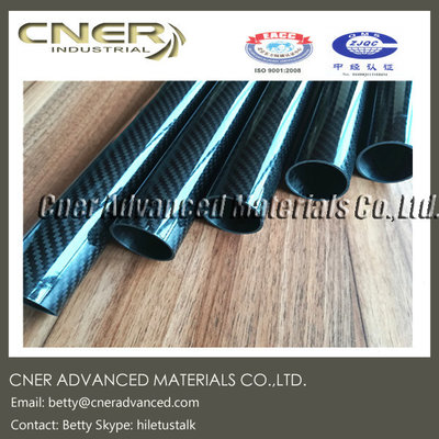 Carbon fiber tube, ID 22mm twill weave carbon fibre rod, carbon fiber pole, matte and glossy finish