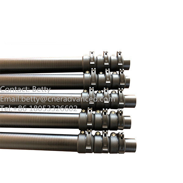Long reach 5m 9m carbon fiber telescopic rescue pole, water rescue pole, marine rescue pole, ice rescue rod