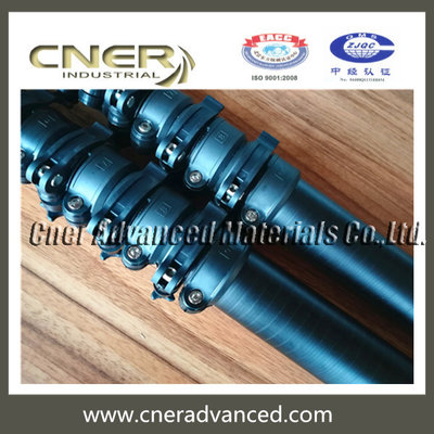 Telescopic 18 feet carbon fiber pole with scratch matte finish