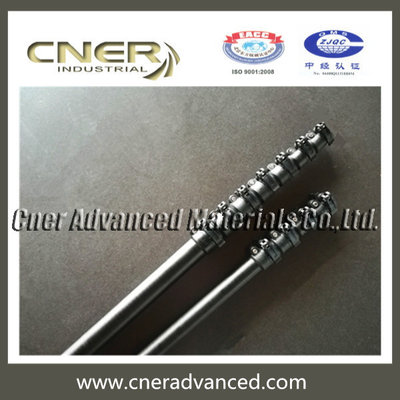 Telescopic 18 feet carbon fiber pole with scratch matte finish