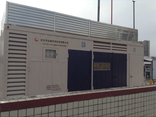 Full Air Cooling CNG Compressor , 1500Nm3 74KW CNG Filling Stations