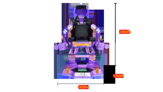 Strong fiberglass yellow robot  remote control arcade games machines ironman robot amusement rides game machine for sale