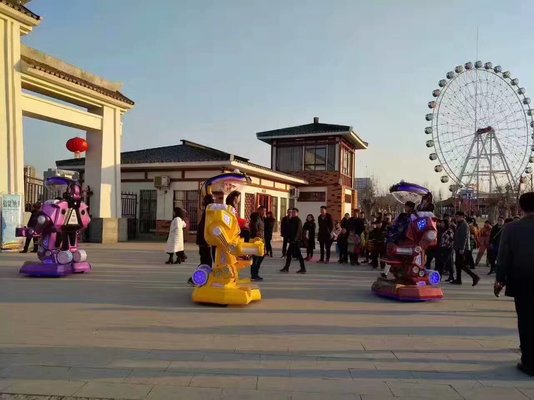 Strong fiberglass yellow robot  remote control arcade games machines ironman robot amusement rides game machine for sale