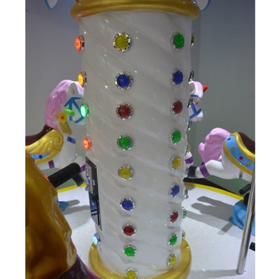 2017 coin operation chiristmas carousel fairground rides 6 seats carousel horse amusement carousel rides for sale