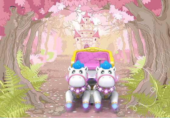 Amusement park rides children toys games mechanical ride on horse kiddie ride 3D horse mechanical horse ride