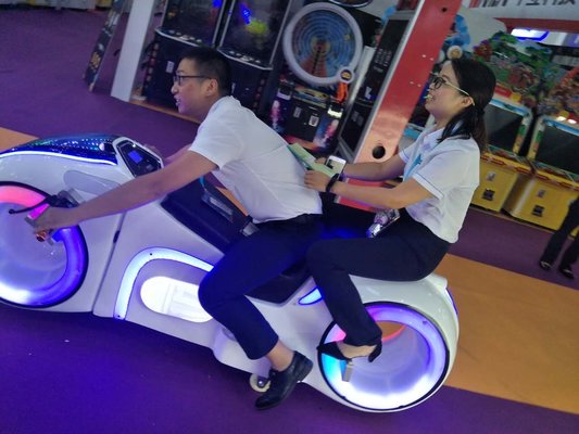 Outdoor amusement park motorcycle battery operation ride for kids and adult