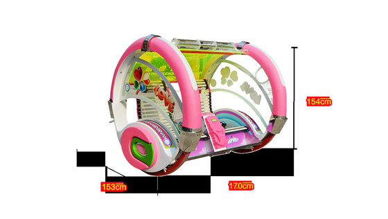 Battery 360 Angle Rotating Kids Rocking Swing Balance Leswing Leba Happy Car 2 Ride  Amusement Riders Electric Happy car