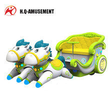2018 New style amusement equipment electric two seats magic horse car kiddie horse ride for sale