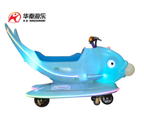 2019 New Amusement Ride Plastic Indoor Fish Model Kids Rides Fish Shape Cartoon Ride On Car For Kids