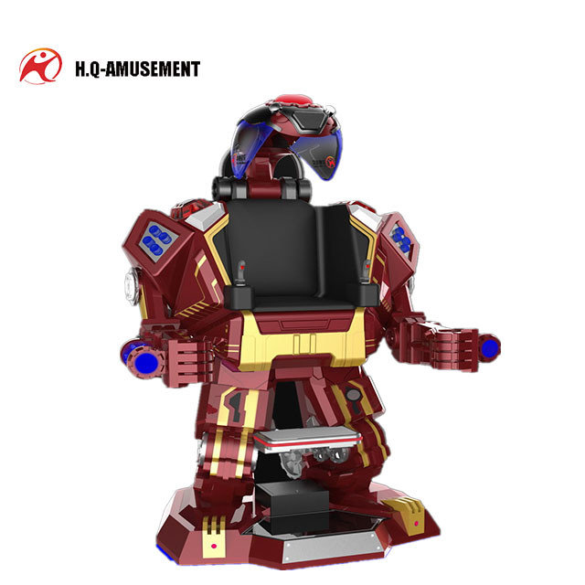 360 degree rotating Electric walking robot Iron Man game machine outdoor robot ride for sale
