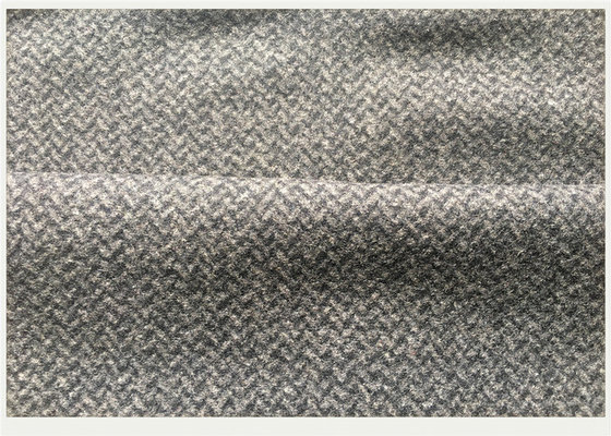 Little Herringbone Jacquard Wool Fabric ,  Wool Herringbone Fabric Wrinkle Resistant