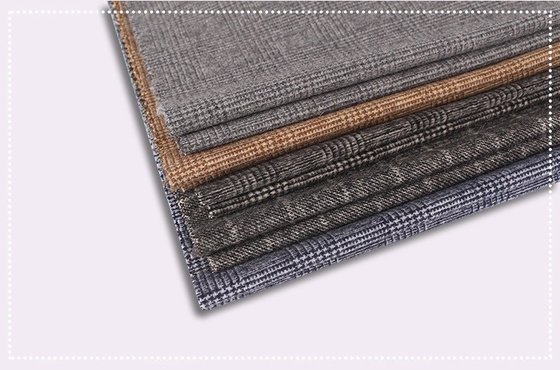 Tartan Plaid Coating Wool Fabric , Double Faced Cashmere Fabric ISO 9001 Certificate