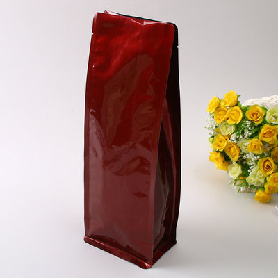 Laminated Aluminum Foil k Bag Matte Surface With Zipper And Valve