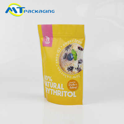 Reusable Nut Packaging Barrier Bags , Aluminum Foil Zip Seal Pouches