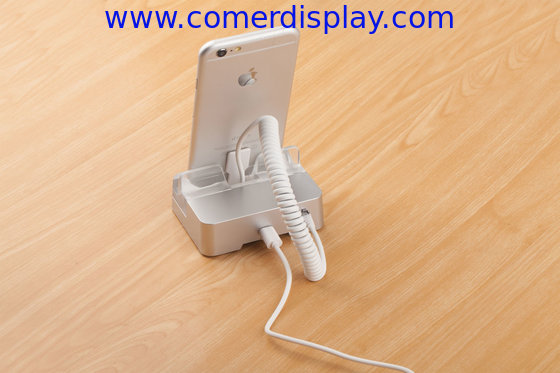 COMER Mobile phone security display stand with alarm and charging function