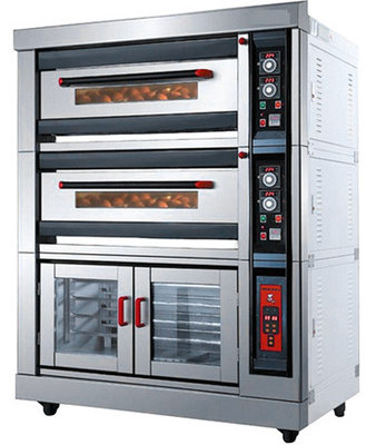 Professional Commercial Baking Ovens , Commercial Kitchen Ovens Big Chamber Space supplier