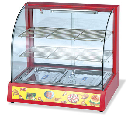 Cured Glass Portable Display Food Warmer Showcase 50 - 300 Degree Temperature supplier