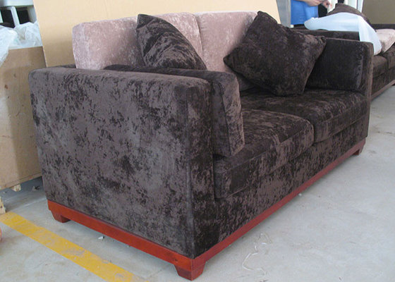 Hotel Public Area Fashionable Sofa in Beige Color Fabric with 2 seaters