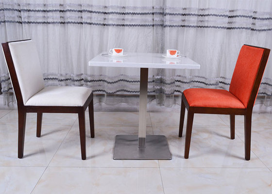 Stainless Steel Marble Top Dining Room Chair Modern French Restaurant Table