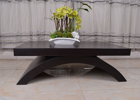 Round Walnut Traditional Wood Accent Table 120 cm For Aman Resorts Hotel
