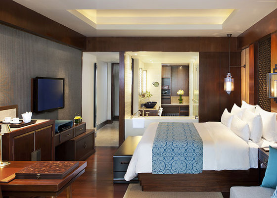 Eco Friendly Island Resort Luxury Hotel Solid Mahogany Wood Furniture