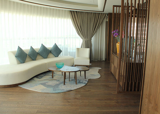 Natural Island Resort Luxury Hotel Bedroom Furniture With Tan Ash Colour