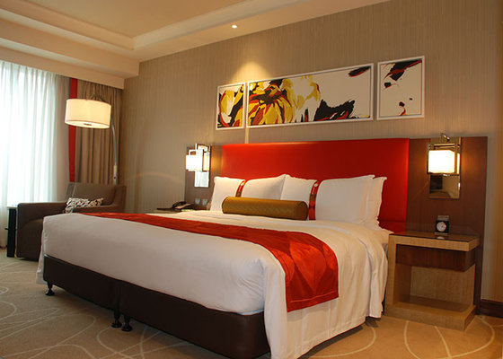 Crowne Plaza Hotel Bedroom Furniture , Elegant Brown Guest Bedroom Furniture