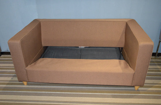 Wood frame , fabric Material Hotel Lobby Sofa Bed with mattress for Modern Hotel