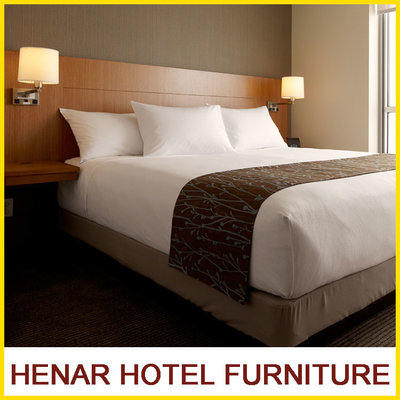 Modern Hotel Guestroom Furniture Set / HPL Laminate Motel Hotel Furniture