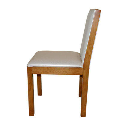 Upholstered SGS Modern Restaurant Furniture Waterproof Leather Dining Chair