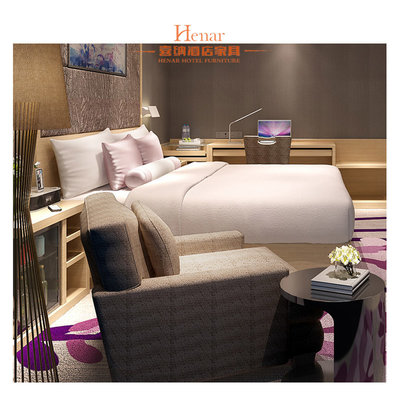 Modern Queen Size Bed Sets for Apartment / 5 Star Hotel Furniture