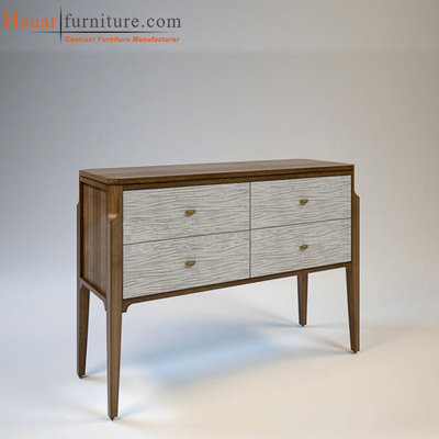 White / Woodgrain Console Sofa Table Storage Cabinet Sideboard with 4 Doors