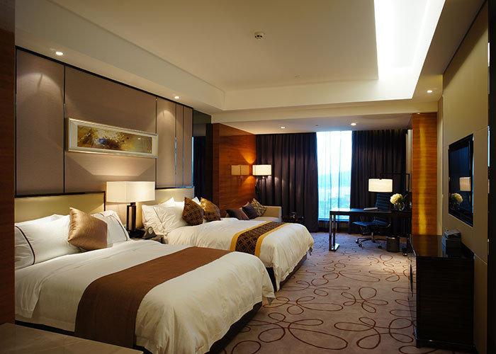 Elegant Twin - Bed Holiday Inn Commercial Hotel Furniture Maple Finishing