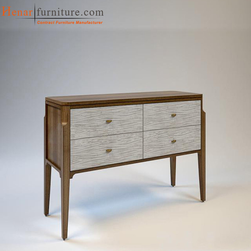 White / Woodgrain Console Sofa Table Storage Cabinet Sideboard with 4 Doors