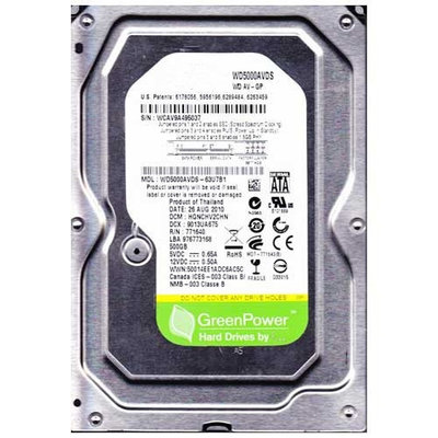 CCTV and NVR 500GB SATA Hard Disk 2.5 inch wd blue desktop hard drive WD5000AVDS